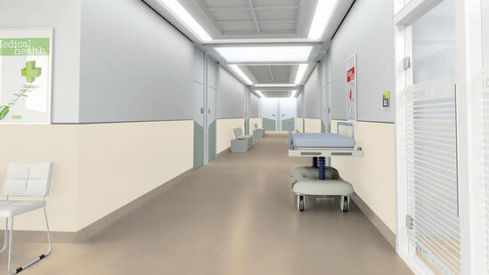 High-performance vinyl wall covering ProtectWALL CR for clean rooms and ...